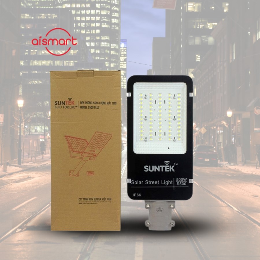 Bộ đèn led năng lượng mặt trời công suất: 500W. Model: S500 Plus, hiệu: SUNTEK. (chưa bao gồm bộ ...