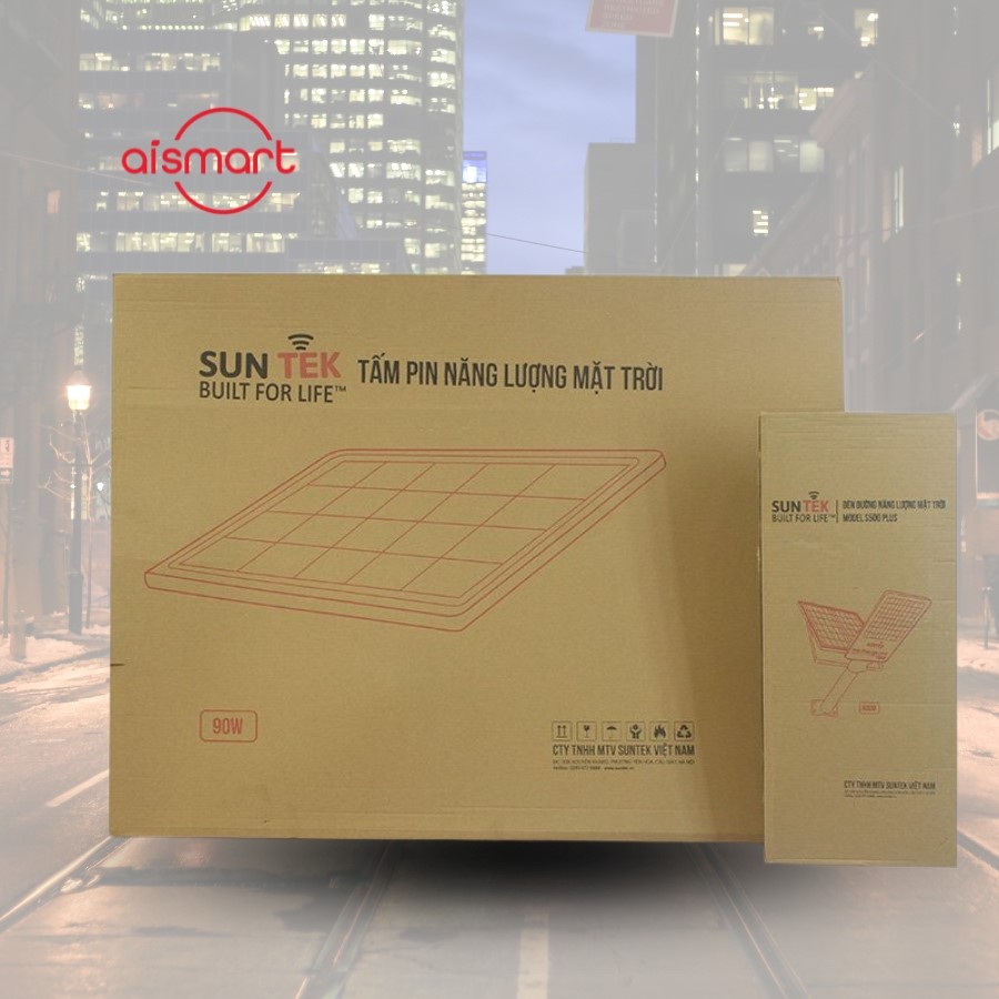 Bộ đèn led năng lượng mặt trời công suất: 500W. Model: S500 Plus, hiệu: SUNTEK. (chưa bao gồm bộ ...